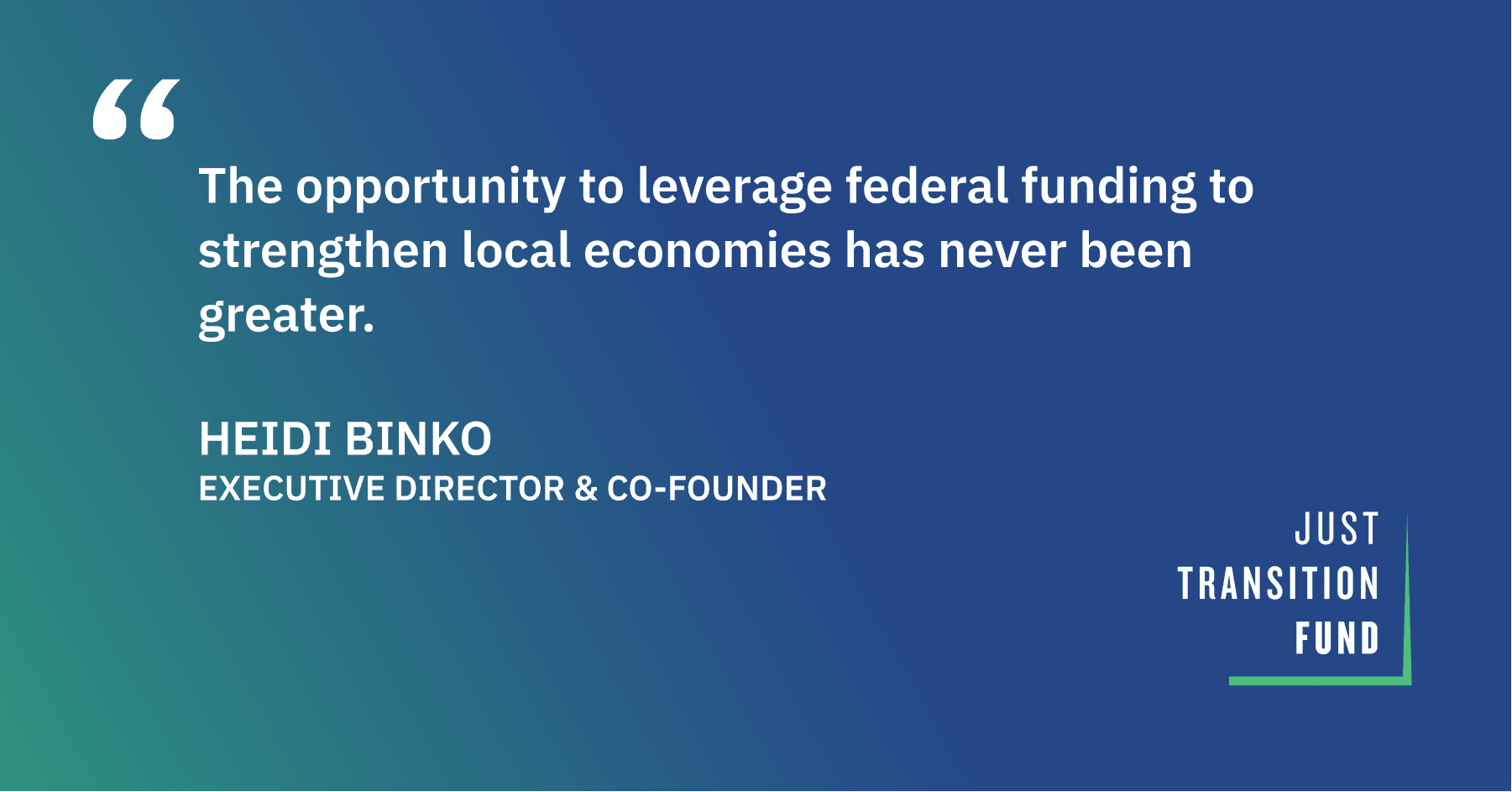 Just Transition Fund Launches New Federal Access Center To Empower Coal ...